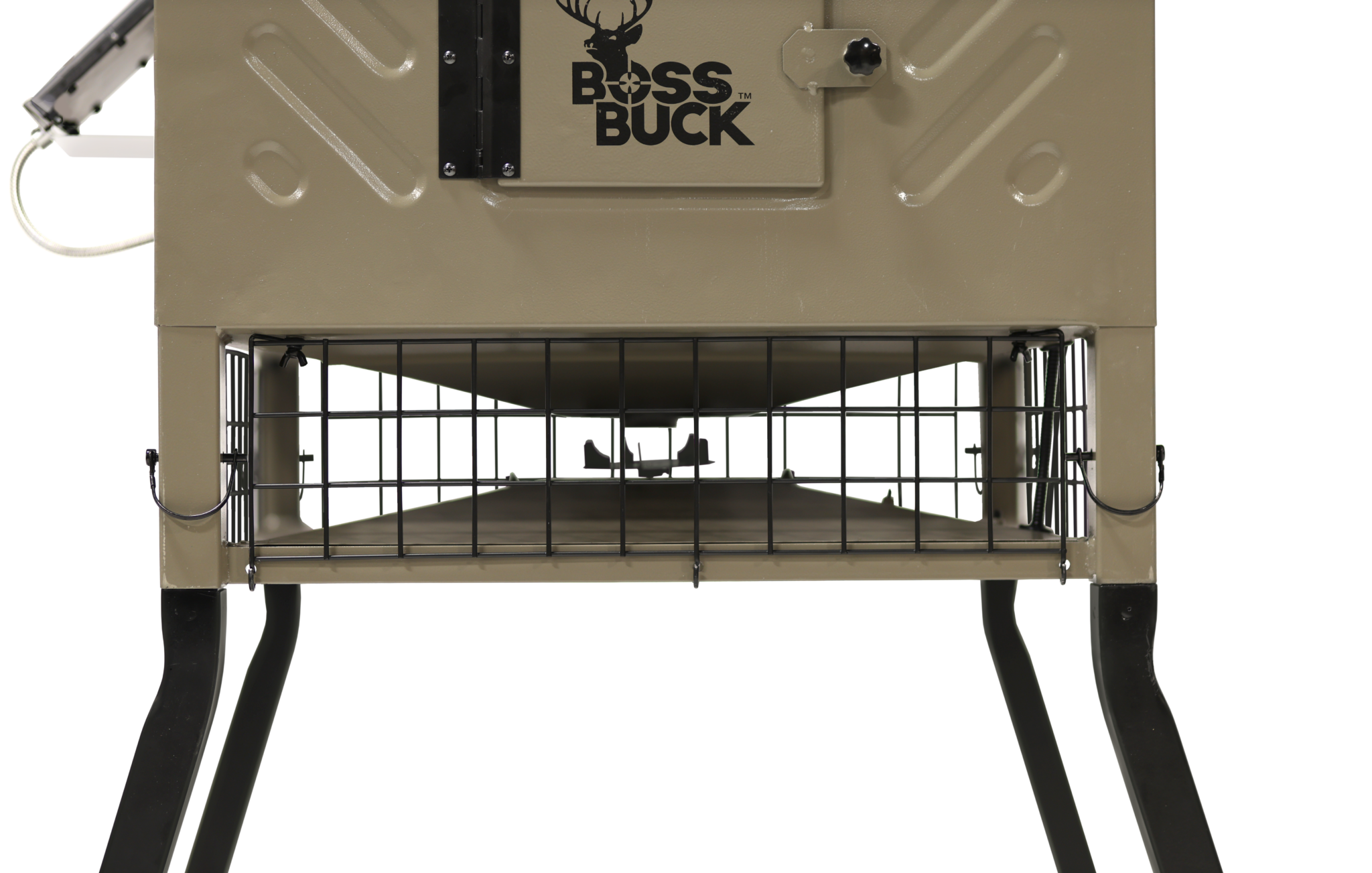 600lb FILL SLED FEEDER W/ DIVERTER PLATE & SOLAR PANEL - Boss Buck